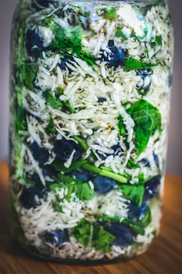 Blueberry Spinach Kraut - Cultured Food Life