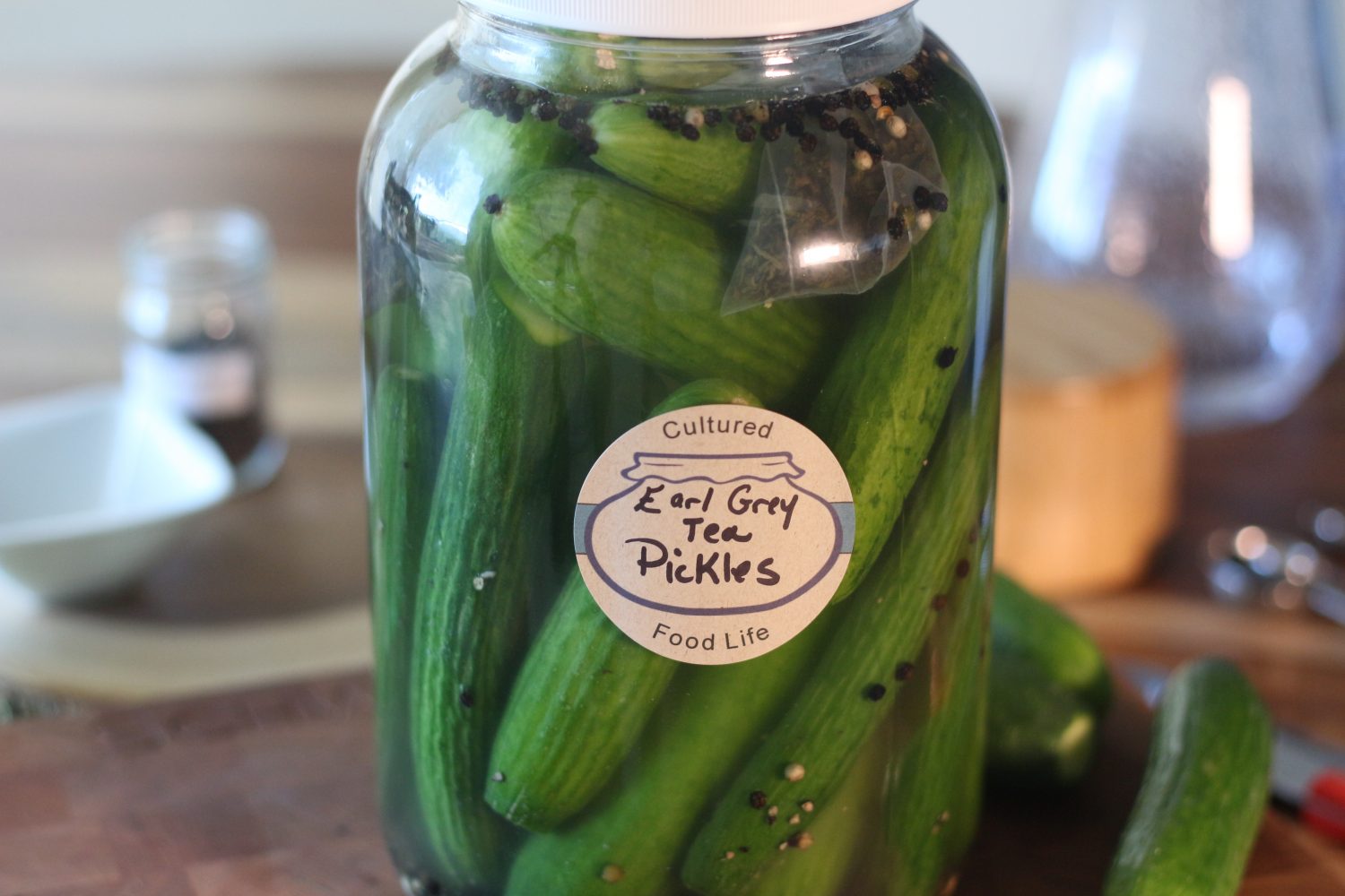 Earl Grey Tea Pickles - Cultured Food Life