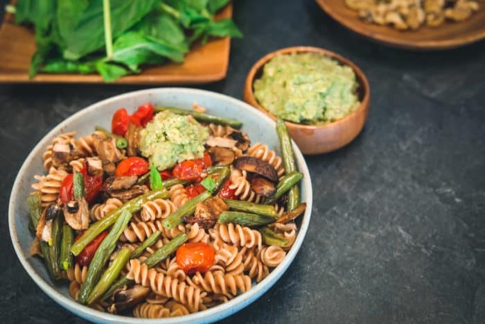 Miso Pesto and Veggie Pasta - Cultured Food Life