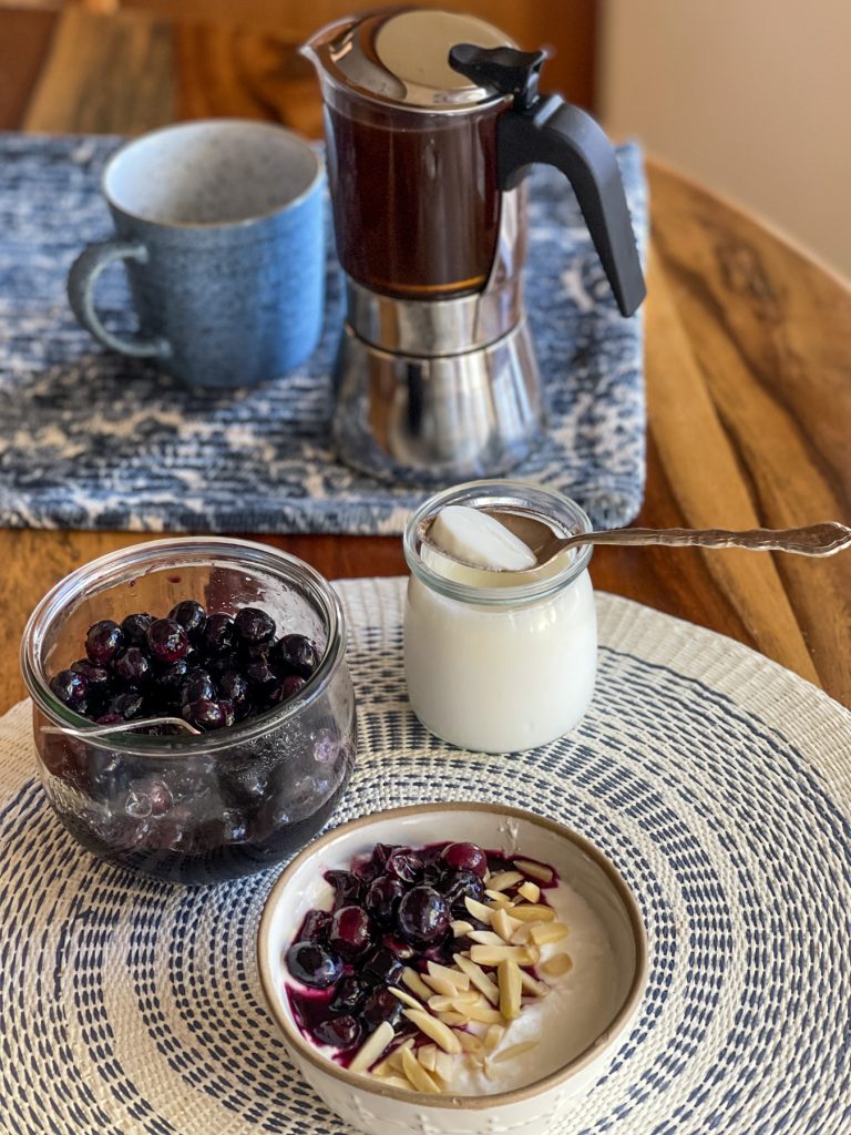 Yogurt With Blueberry Compote - Cultured Food Life