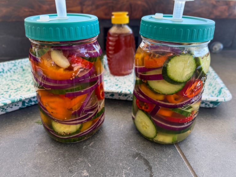 Sweet & Tangy Rainbow Fermented Pickles - Cultured Food Life